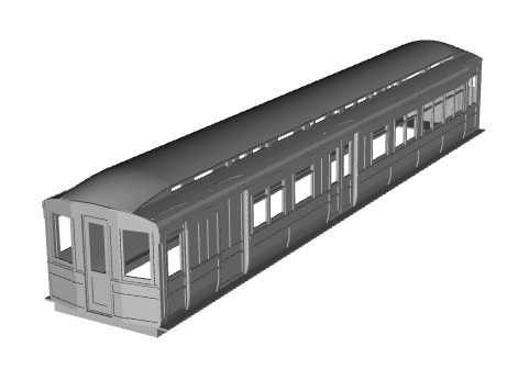 3D printed standard gauge railcars- london transport