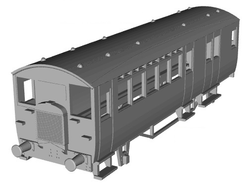3D printed standard gauge railcars- ex southern railway
