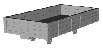 3D printed standard gauge Colonal Stephensl railcars