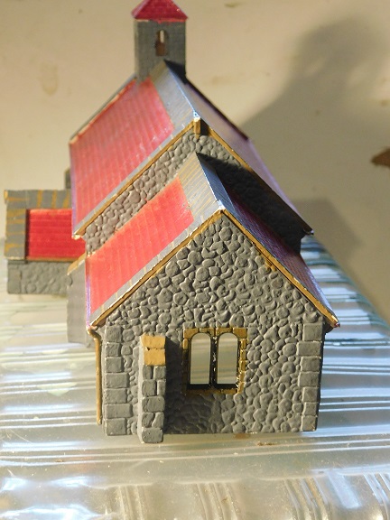 Painting old model buildings