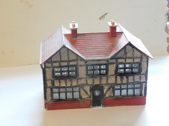 Painting old model buildings